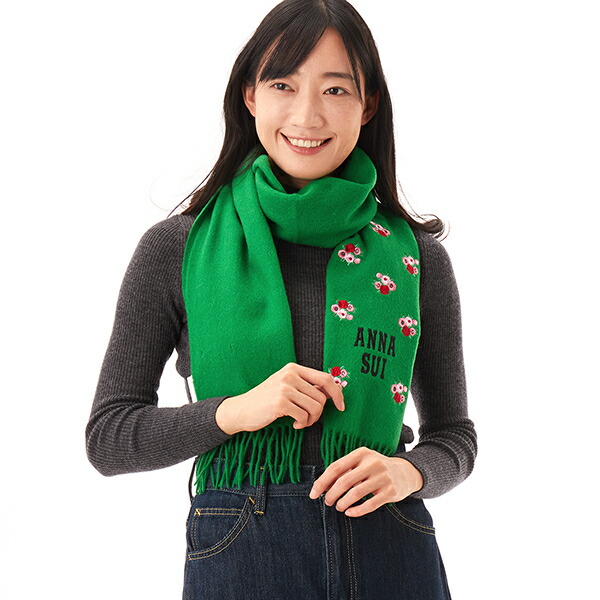 【楽天市場】ANNA SUI アナ スイ ウールジャカードマフラー／アナ スイ（ANNA SUI）：丸井（マルイ）楽天市場店