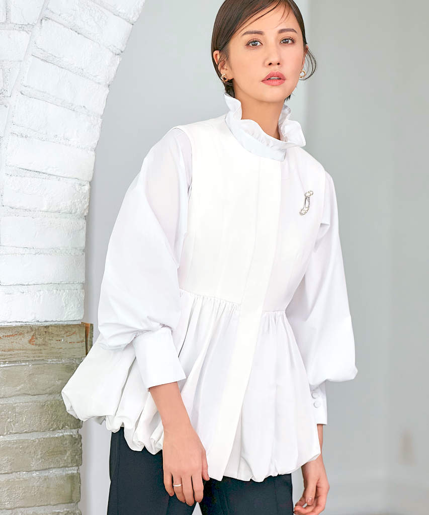 【楽天市場】【S～3L】ドレスアップデコルテ ブラウスシリーズ クラシカル・2wayフリルブラウス（ボウタイ付）／ルイルエブティック ...