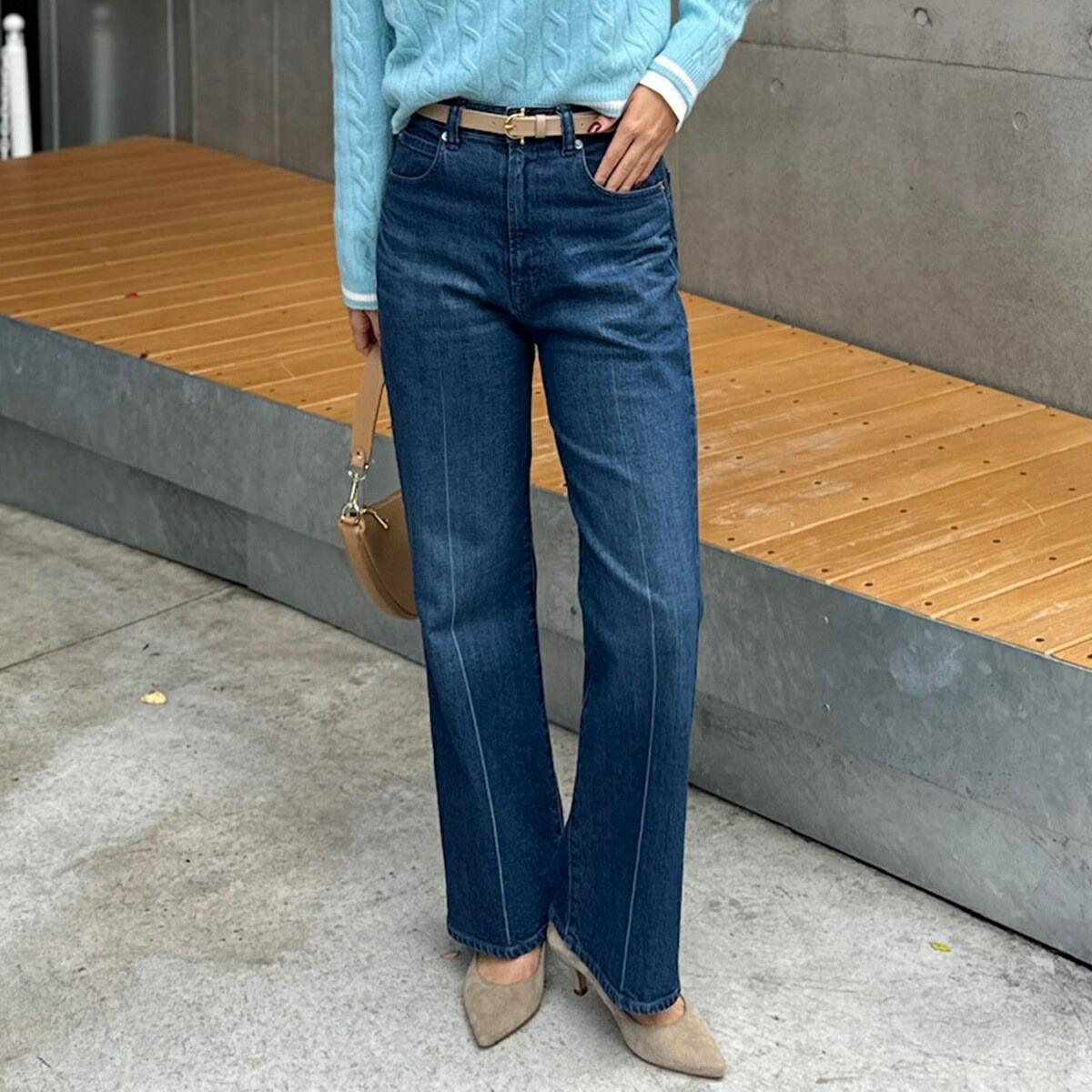 【楽天市場】【RM denim】センタープレスハイウエストデニム／ノーリーズ（NOLLEY'S）：丸井（マルイ）楽天市場店