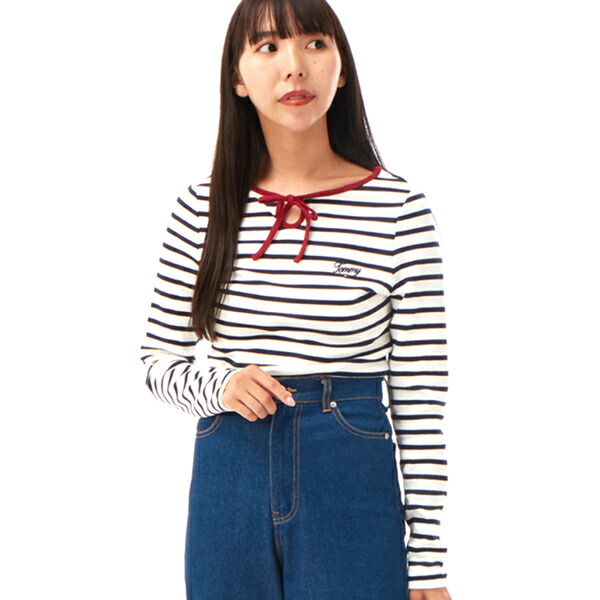 【楽天市場】TJW STRP TRDRP LS Rgtt Rd / Ancnt／トミー ジーンズ（TOMMY JEANS）：丸井（マルイ）楽天市場店