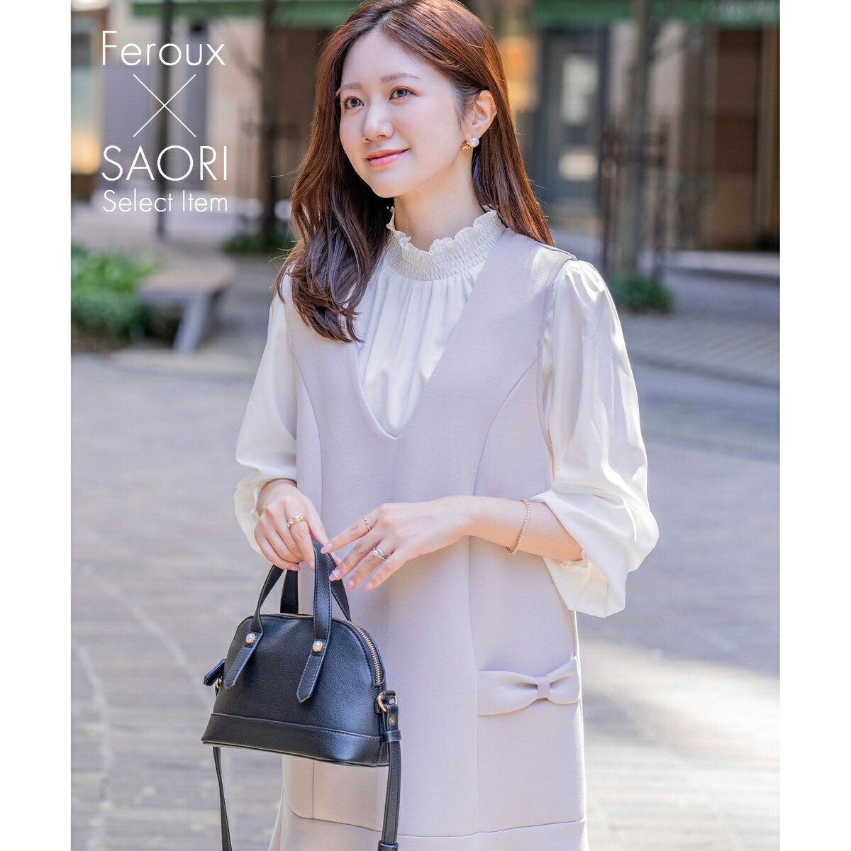 【楽天市場】【洗える】スタンドネックブラウス／フェルウ（Feroux）：丸井（マルイ）楽天市場店