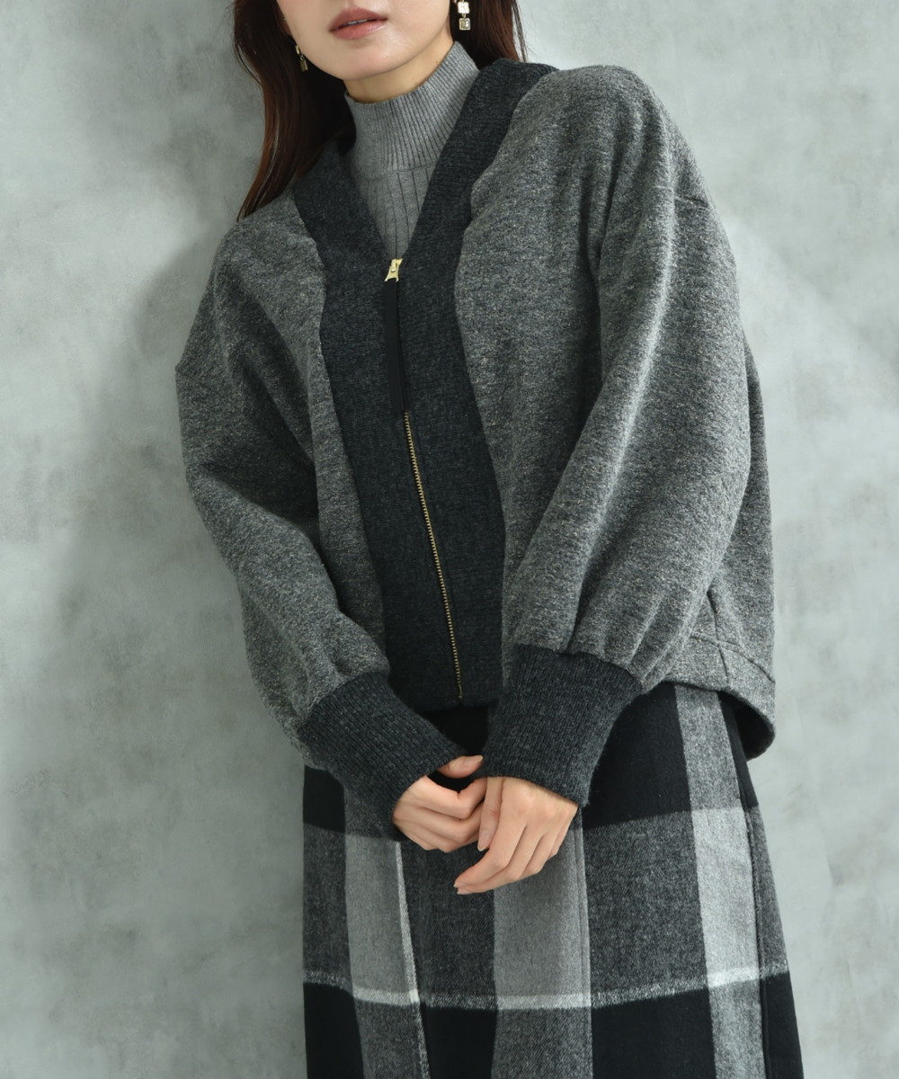 【楽天市場】【Seadrake】イタリアンエアリーラメZIPショートコート／インタープラネット（INTERPLANET）：丸井（マルイ）楽天市場店