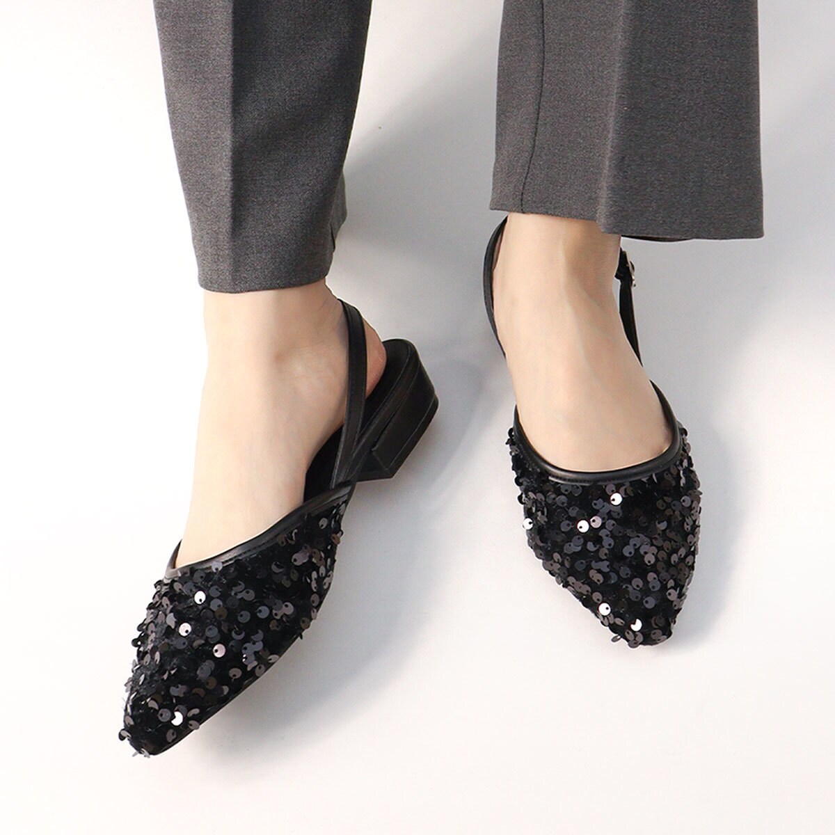 【楽天市場】★スパンコールミュールパンプス★1020／リバティドール（Liberty Doll）：丸井（マルイ）楽天市場店