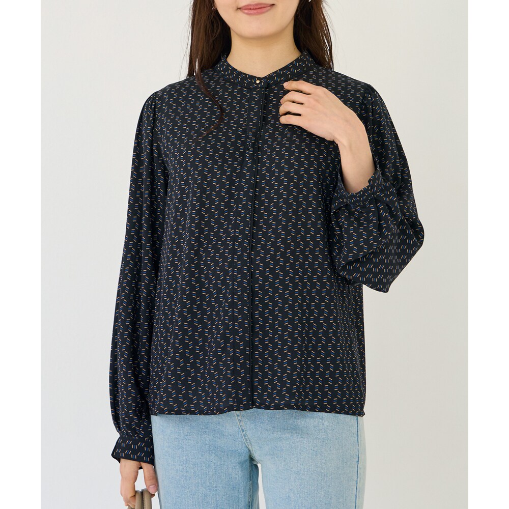 【楽天市場】バンドカラー幾何学柄ブラウス／インシード（INCEDE）：丸井（マルイ）楽天市場店