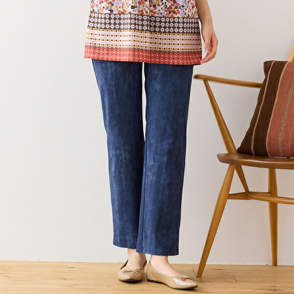 【楽天市場】【洗える・S～LLサイズ】オールゴム ストレートパンツ（デニム柄）／ロブジェ（LOBJIE）：丸井（マルイ）楽天市場店