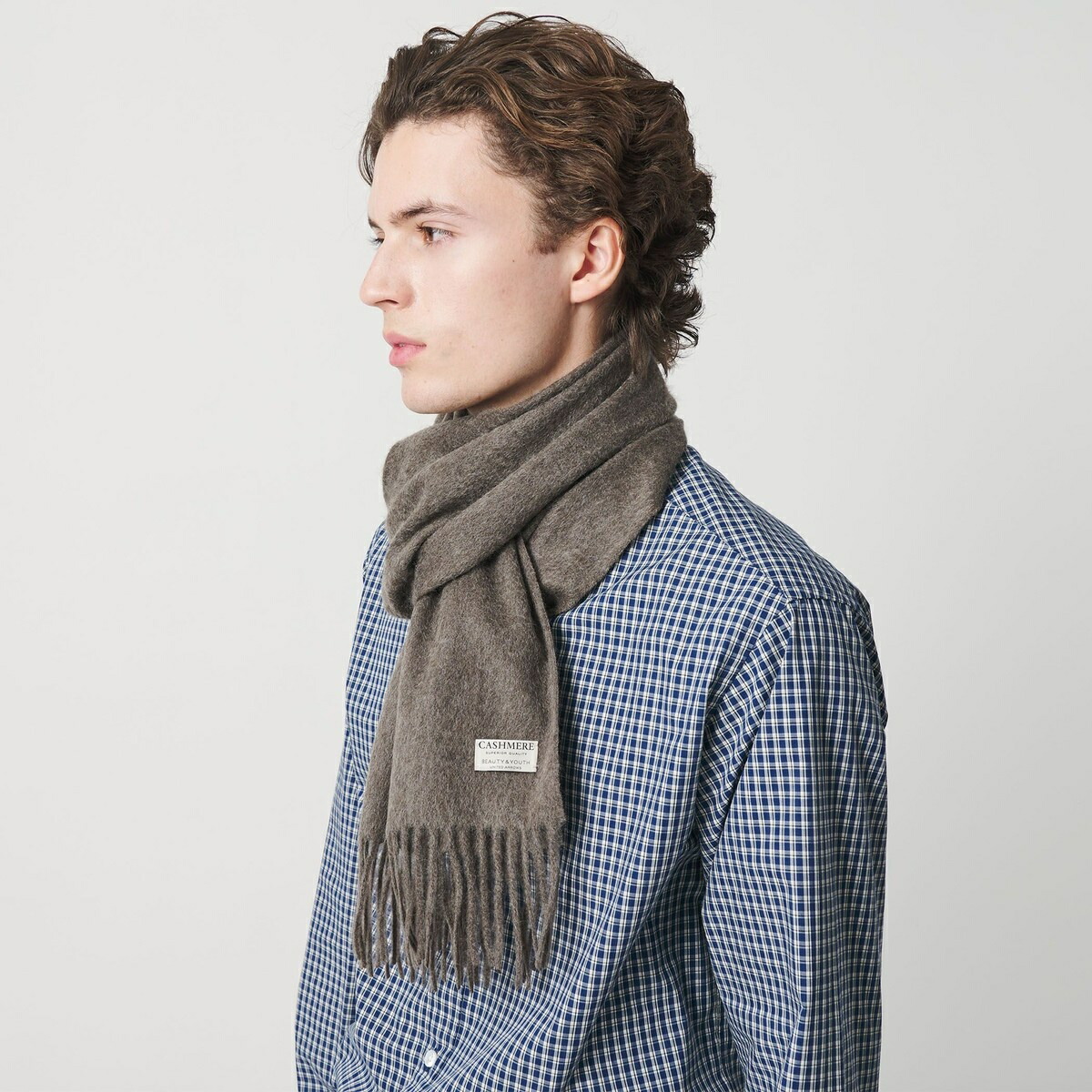 楽天市場】カシミヤ混チェックマフラー／ユニオンステーション（UNION