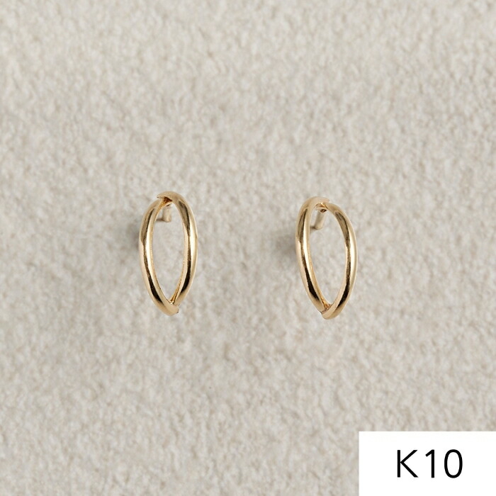 【楽天市場】【K10】ダブルハーフフープピアス ゴールド／BOX＆ショッパーつき／フィービィー（Phoebe）：丸井（マルイ）楽天市場店