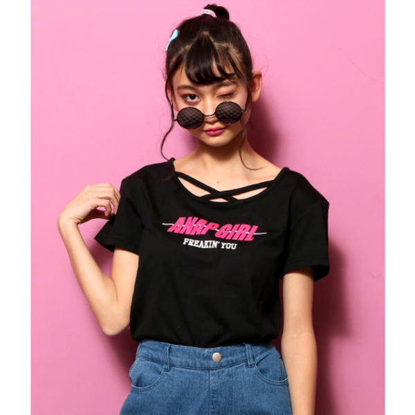 【楽天市場】前クロストップス／アナップキッズ＆ガール（ANAP KIDS＆GIRL）：丸井（マルイ）楽天市場店