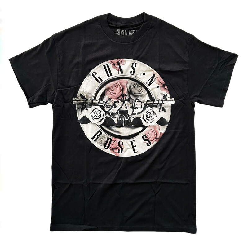 【楽天市場】Guns N' Roses Floral Fill Bullet tee / ガンズ・アンド・ローゼズ / Tシャツ ...