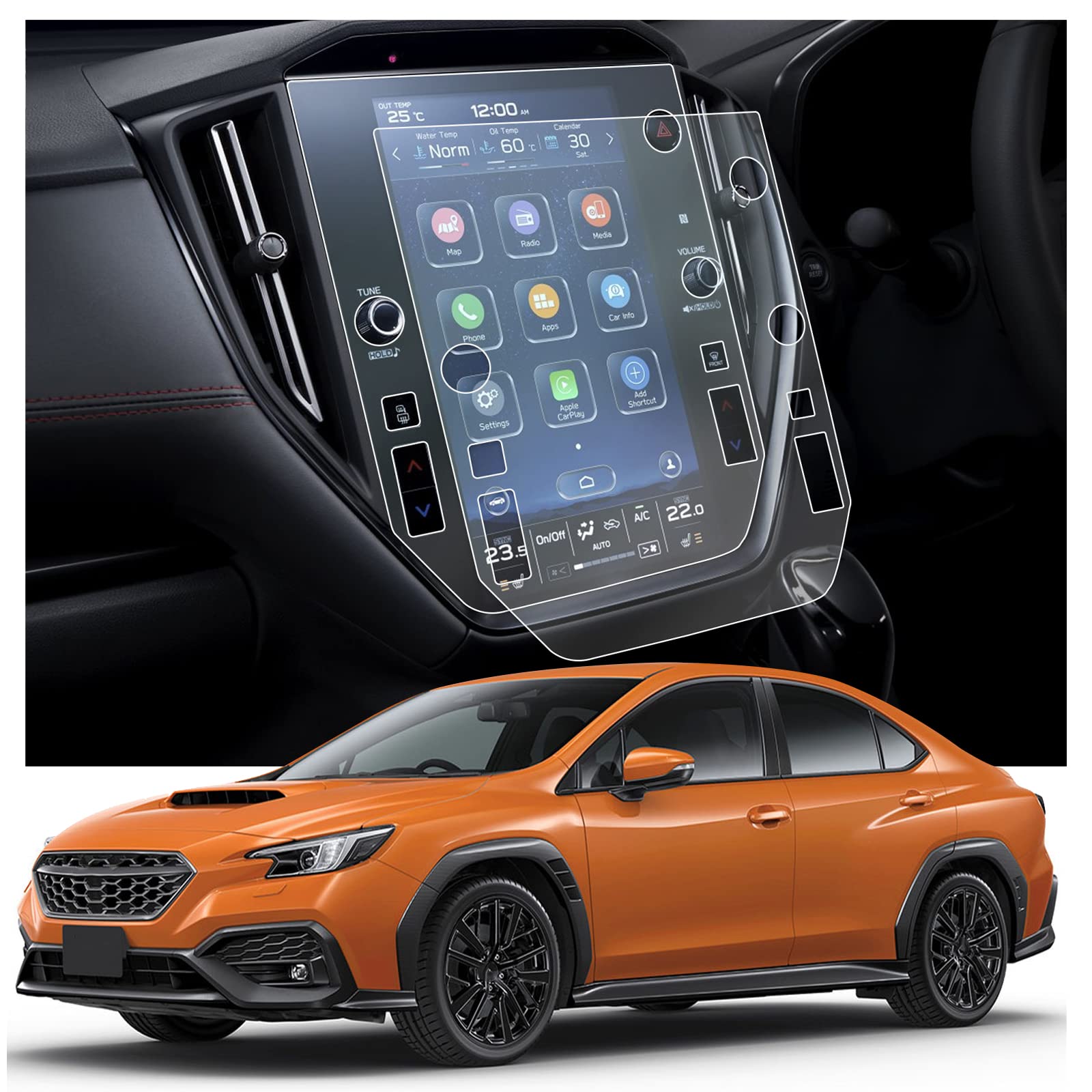 【楽天市場】【CDEFG 11.6型PET製 】スバル 新型 レヴォーグ 4BA-VN5 LEVORGナビ専用 2020 2021現行 Subaru Levorg フィルム 4H ...