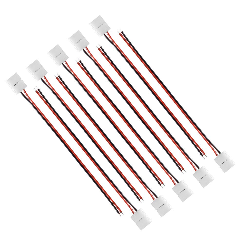 【楽天市場】LEDGLE LEDテープ 延長用ケーブル コネクタ 5050 SMD 単色用 ストリップ接続ケーブル フリップ式 耐火ナイロン ...