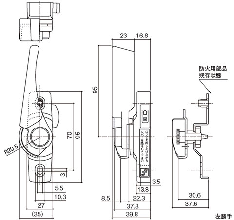 【楽天市場】ダブルロッククレセント ナカニシ DC-DL-2151 右勝手/左勝手【メーカー取り寄せ品】：網戸サッシ部品窓の専門店
