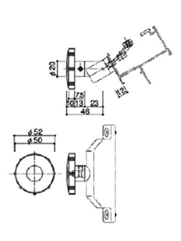【楽天市場】ダイヤル式オペレーターハンドル YKK AP用 K-15248【メーカー取り寄せ品】：網戸サッシ部品窓の専門店