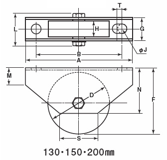 【楽天市場】MC防音重量戸車 平型 ヨコヅナ JMS-1302 【メーカー取り寄せ品】：網戸サッシ部品窓の専門店