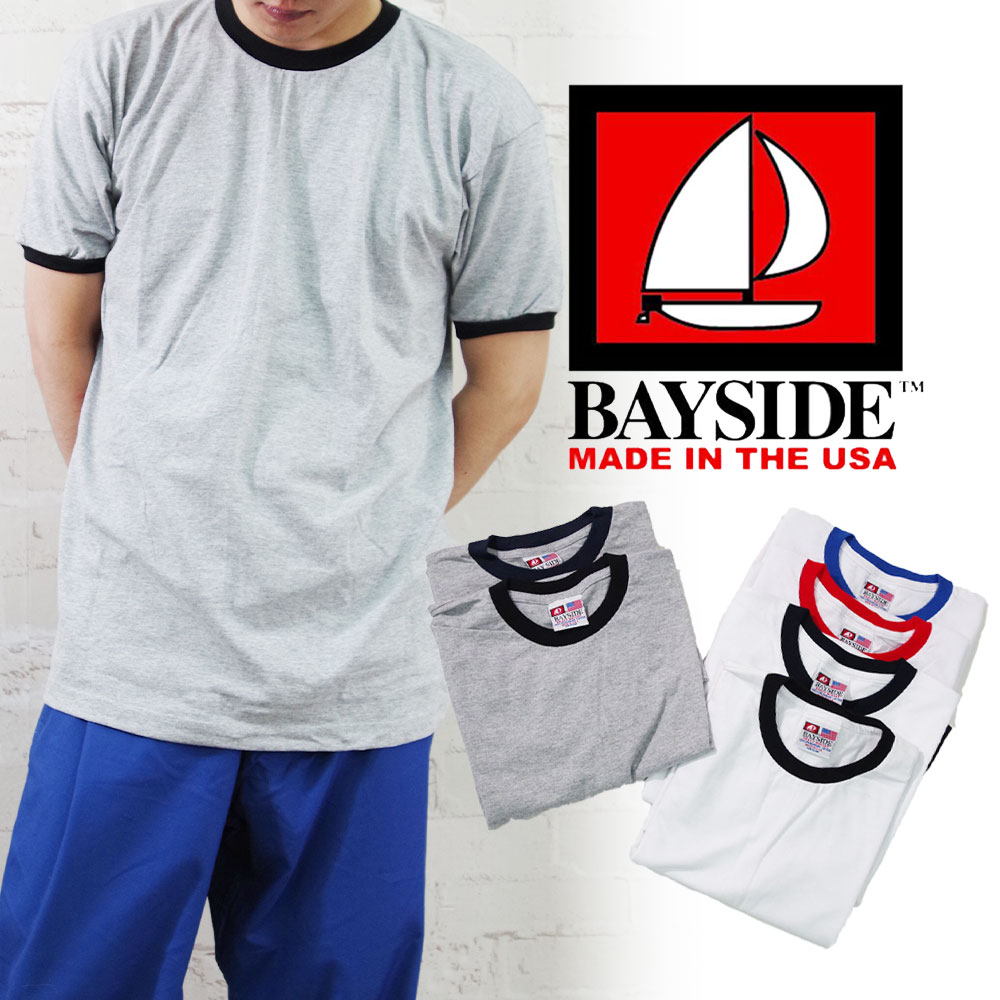 【楽天市場】【BAYSIDE】Made In USA S/S RINGER CREW：10ver