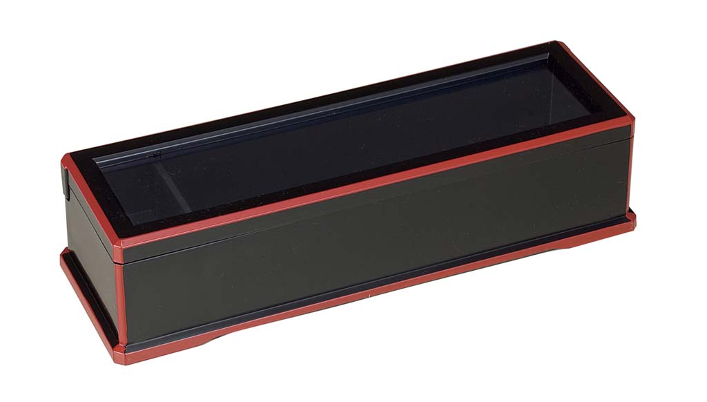 【楽天市場】ABS 箸箱 黒渕朱(楊枝入付)24cm 業務用 1207710：1956レストラン・サプライ