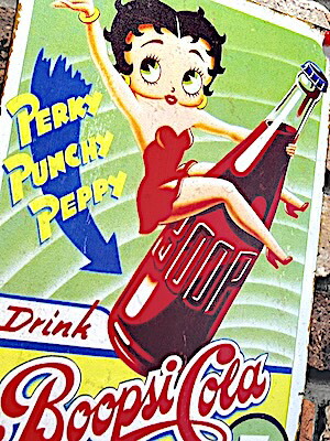 【楽天市場】ベティちゃん グッズ アメリカン雑貨 ブリキ看板 Betty Boop Boopsi Cola 海外 ポスター アート A4サイズ ...