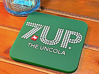 【楽天市場】コースター 7UP RUBBER COASTER GREEN 2 アメリカン雑貨 ラバーコースター セブンアップ キッチン雑貨 ...