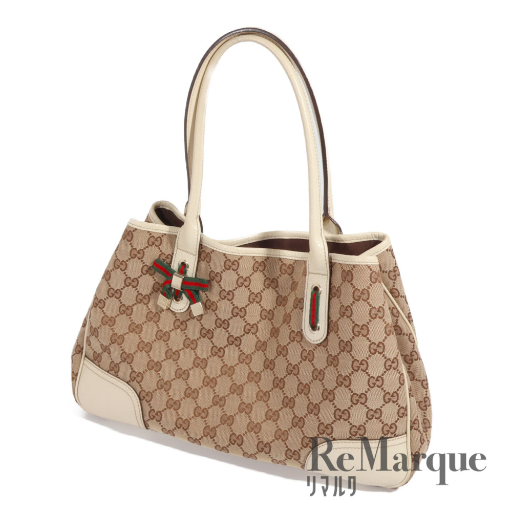 【楽天市場】GUCCI（グッチ）GGキャンバス 163805 ベージュ キャンバス×レザー トートバッグ 【中古】【程度Bランク】：リマルク 楽天市場店