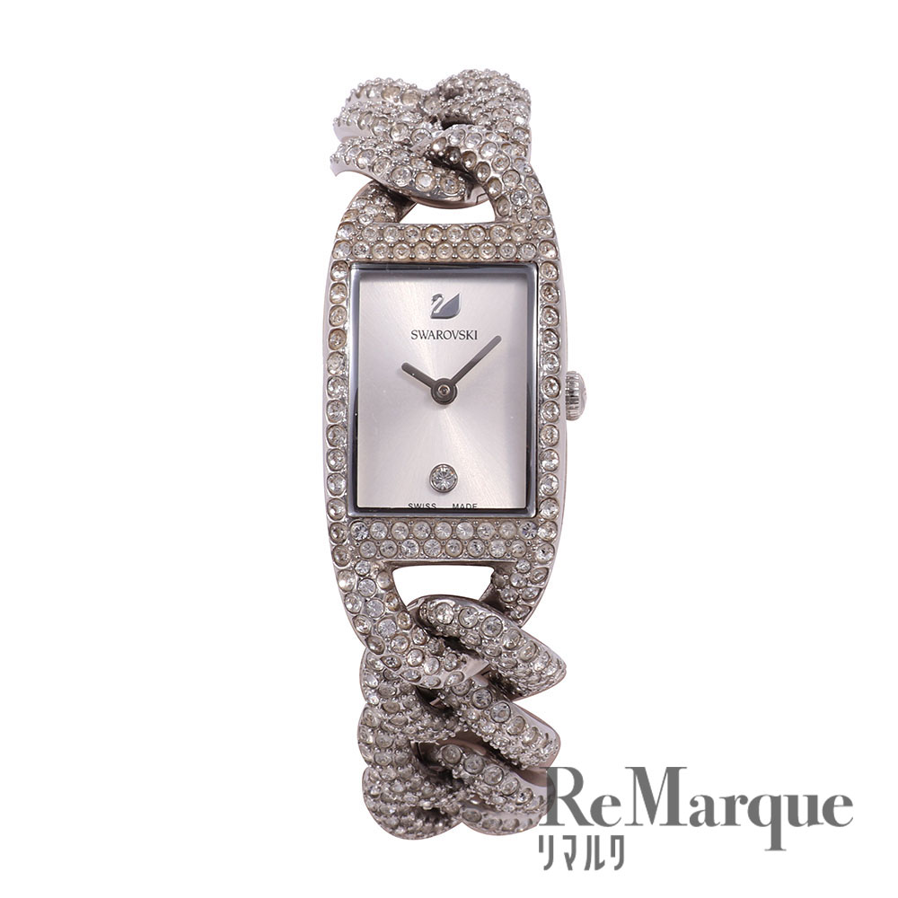 【楽天市場】SWAROVSKI（スワロフスキー）カクテルウォッチ 白文字盤 SS/QZ 5547617 シルバー ステンレス クォーツ ...