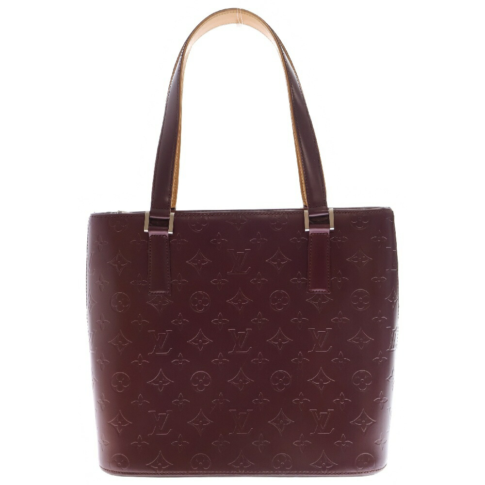 【楽天市場】LOUIS VUITTON(ルイヴィトン) モノグラムマット ストックトン パープル×ヴィオレ M55116 ハンドバック トート ...