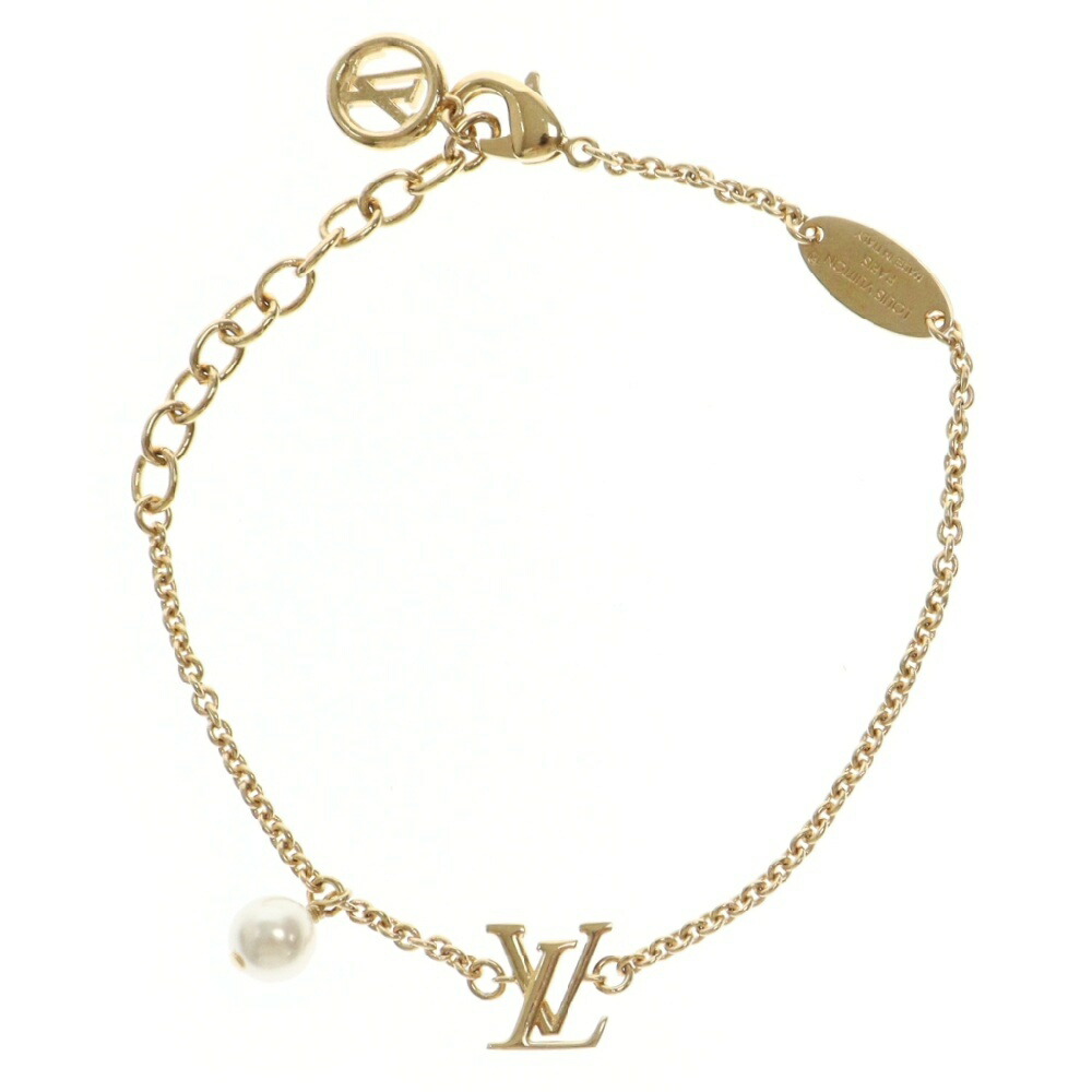 【楽天市場】LOUIS VUITTON(ルイヴィトン) ブレスレット・LV アイコニック ルイザ GP ゴールド パール M1450A ...