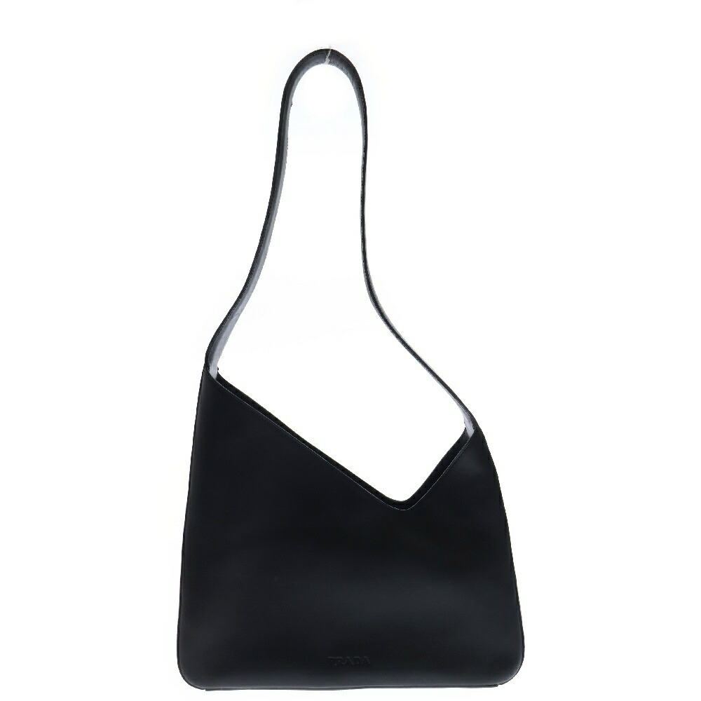 【楽天市場】PRADA(プラダ) ロゴ ワンショルダーバッグ ブラック 肩掛けバッグ ショルダーバッグ レザー B8400 ヴィンテージ【中古 ...