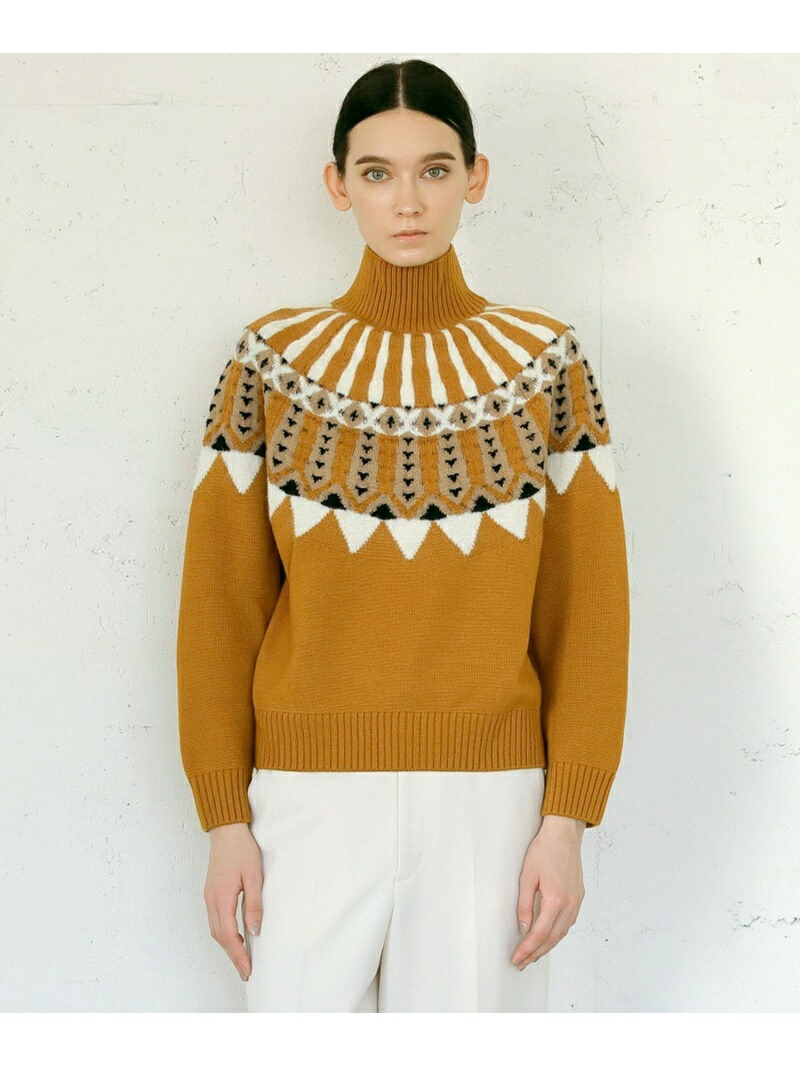 【楽天市場】【SALE／30%OFF】【23区 lab.】フェアアイル ニット 23区 ニジュウサンク トップス ニット ネイビー イエロー ...