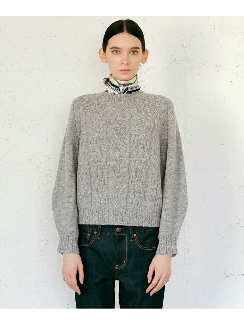 【楽天市場】【SALE／30%OFF】【23区 lab.】アランパターン クルーネック ニット 23区 ニジュウサンク トップス ニット ...