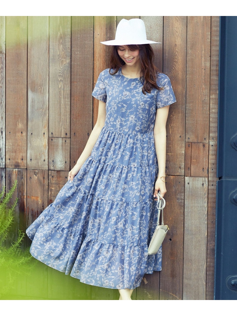 【楽天市場】【SALE／30%OFF】【WEB限定】フラワープリント ワンピース 23区 L ニジュウサンク ワンピース・ドレス ワンピース ...