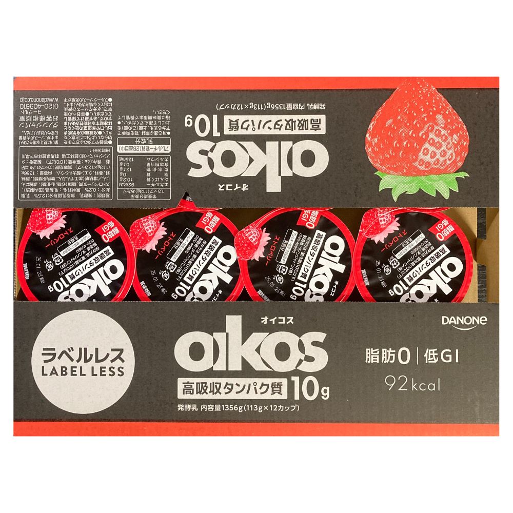 【楽天市場】冷蔵 オイコス ストロベリー110g×12個 ダノン：24EXP