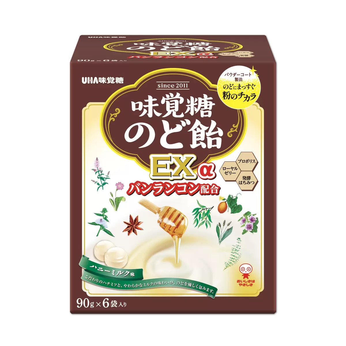【楽天市場】目玉価格 UHA 味覚糖のど飴EXα 90g×6 THROAT LOZENGES：24EXP
