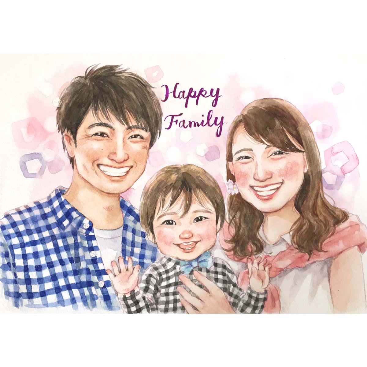 【楽天市場】【家族の似顔絵】記念 プレゼント お祝い 還暦 結婚 定年 退職 男性 女性 誕生日 結婚記念日 贈呈用 金婚 銀婚 還暦 古希 ...