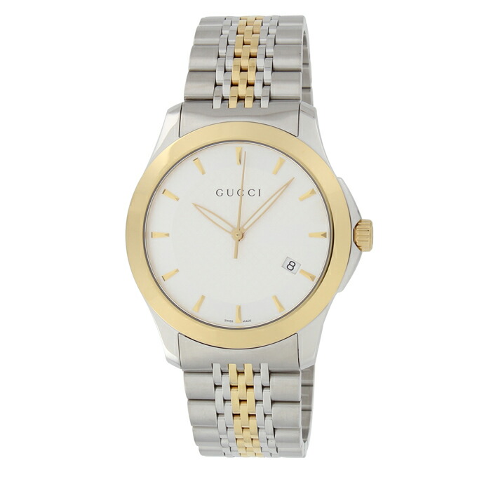 【楽天市場】グッチ 腕時計 GUCCI 時計 メンズ G-タイムレス G-TIMELESS / GPシルバー YA126409：Brand ...