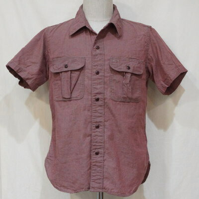 【楽天市場】RDDX-02S-RD-RED CHAMBRAY-RDDX02S-DELUXEWARE-デラックスウエアワークシャツ半袖 ...