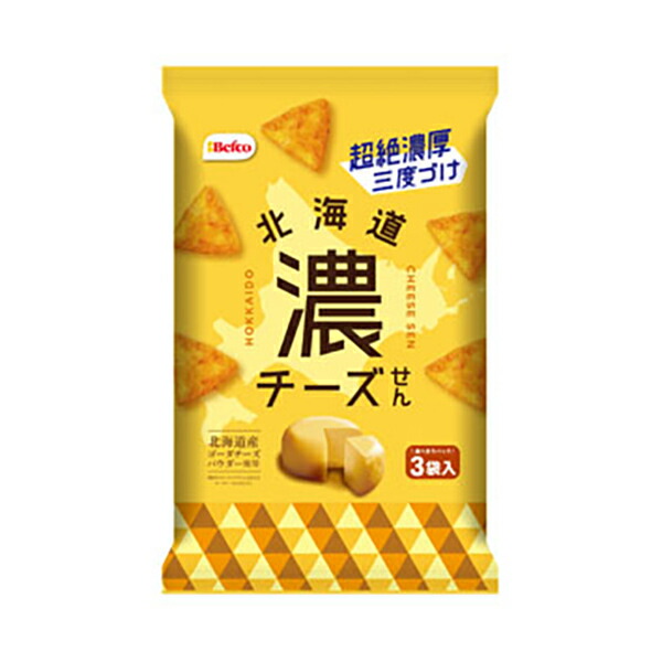 【楽天市場】栗山米菓 北海道濃チーズせん 51g(17g×3袋) 12コ入り (4901336107769)：さんきゅーマーチ