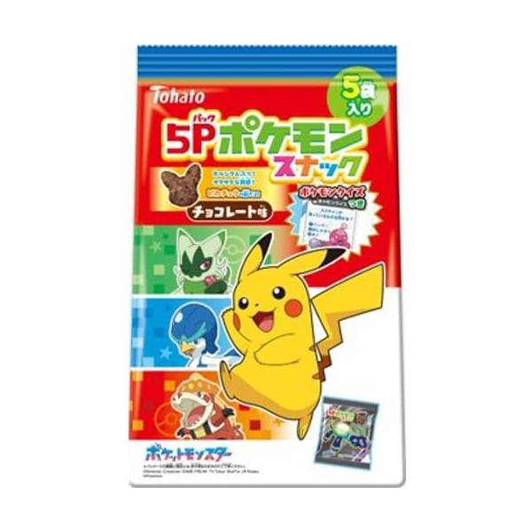 【楽天市場】東ハト 5Pポケモンスナックチョコレート味 80g 12コ入り 2024/06/03発売 (4901940470723)：さんきゅーマーチ