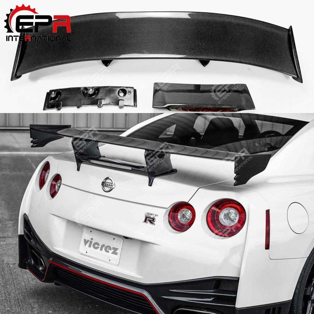 【楽天市場】車 外装 For Nissan R35 GTR Carbon Fiber Rear Spoiler (Included ...
