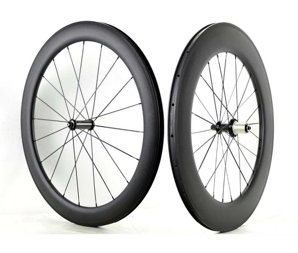 【楽天市場】700C Front 60mm Rear 88mm depth carbon wheels 25mm width Clインチer/Tubular carbon fiber Roa ...
