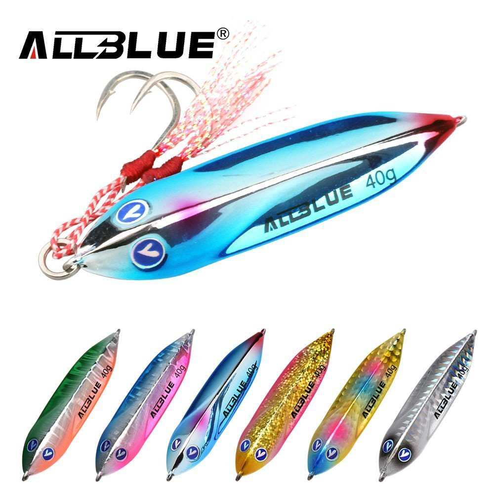 【楽天市場】ALLBLUE SEABLUE Metal Jig Spoon 25G 40G Artificial Bait Shore 釣り Jigging Super Ha：四つ葉ショップ
