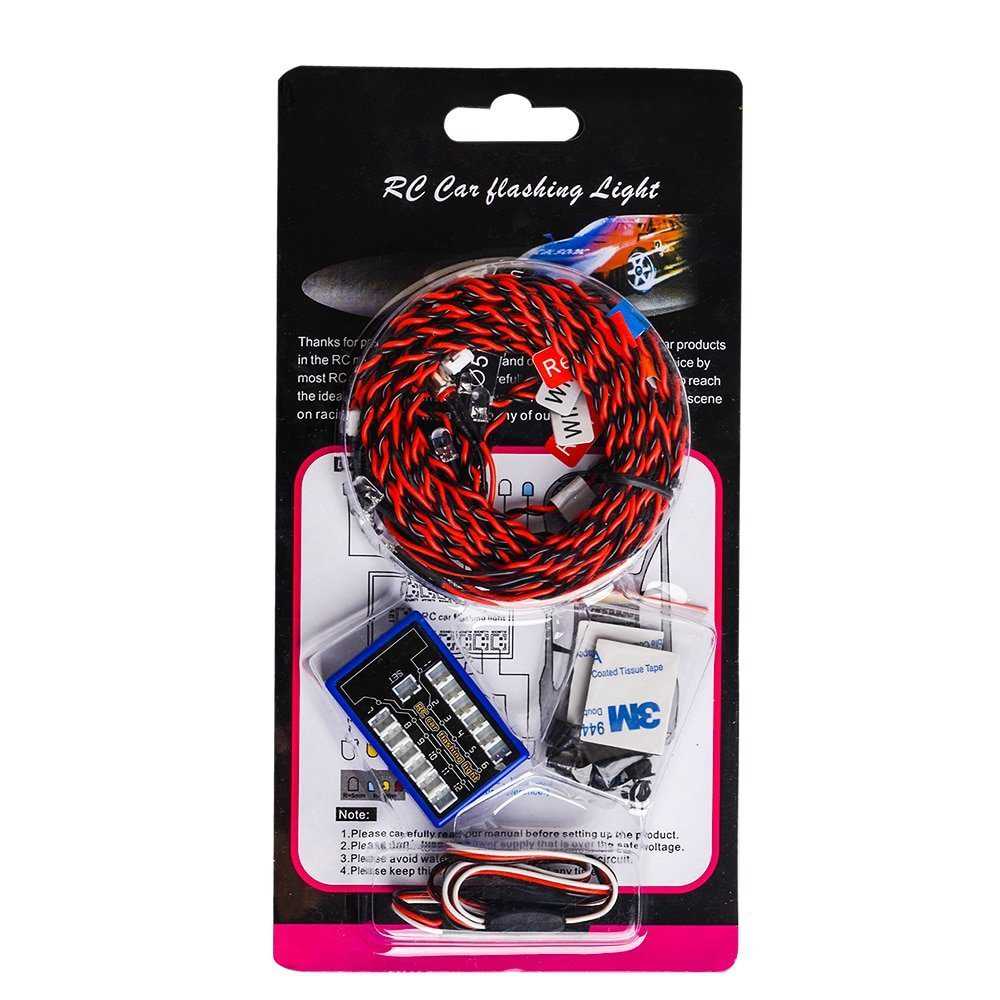 【楽天市場】12 Leds Car LED lamps light Strobe lights kit for 1/10 1/8 HSP ...