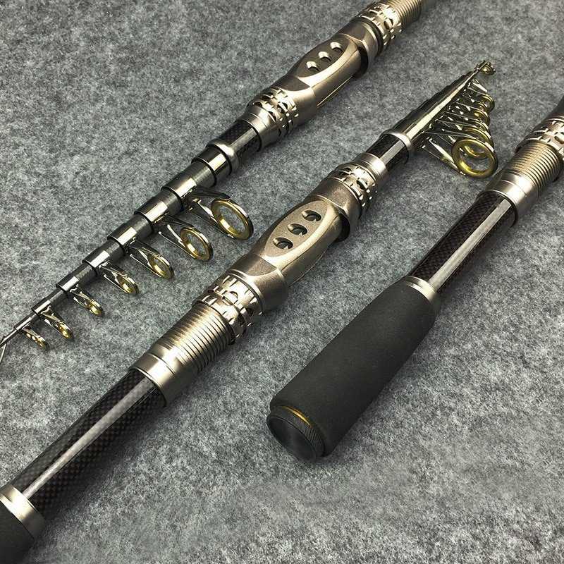【楽天市場】1.8M-3.3M Portable Telescopic Fishing Rod Spinning Surfcasting ...