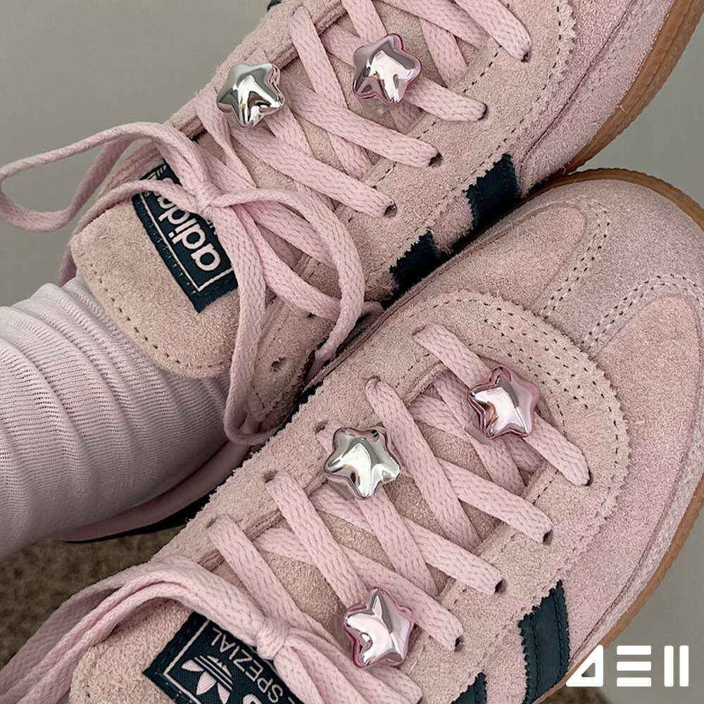 【楽天市場】5個1SET シルバースター ハート スニーカー シューズ クリップ (4Type) シューズアクセサリーシューズチャーム：4MiLi