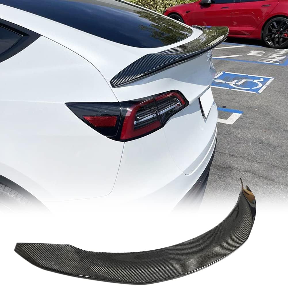【楽天市場】【P10倍】テスラ モデルY用 カーボン トランクスポイラー リアスポイラー リアウイング カーボンスポイラー クラブスポーツ ...