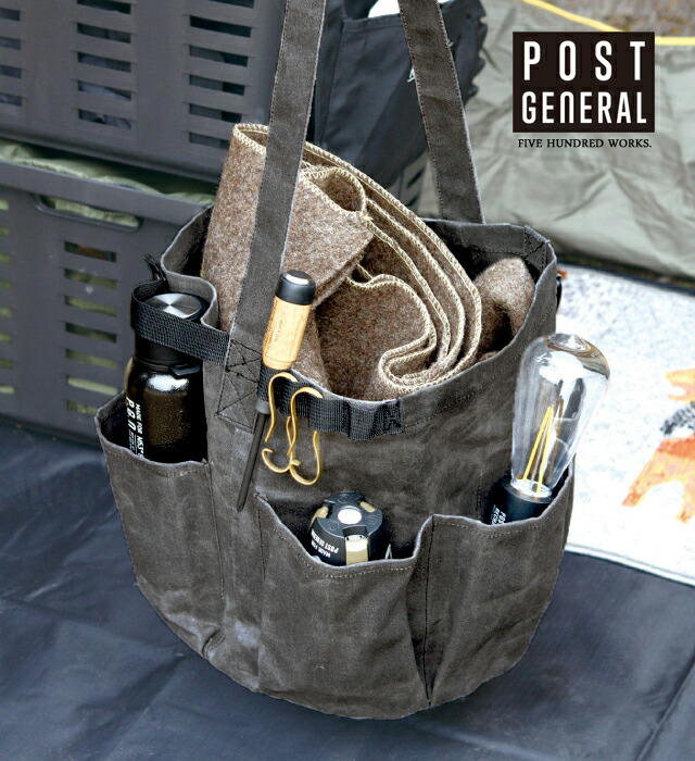 【楽天市場】【公式】ポストジェネラル ワックスドキャンバス ツールバッグ ラウンド(POSTGENERAL) ブラウン/ グレイ500WORKS.工具バッグ ツールバッグ キャリーバック ...