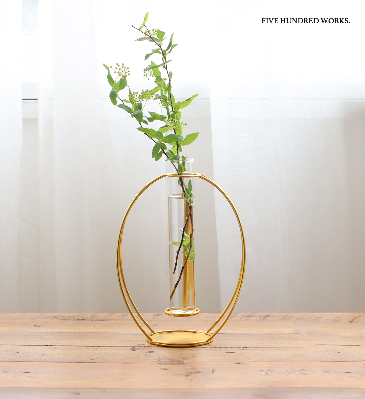 【楽天市場】【公式】インブルーム ラウンドフラワーベース Lサイズ (inbloom)500WORKS.一輪挿し 花瓶 フラワーベース 花器 インテリア雑貨ディスプレイ ゴールドカラー ...