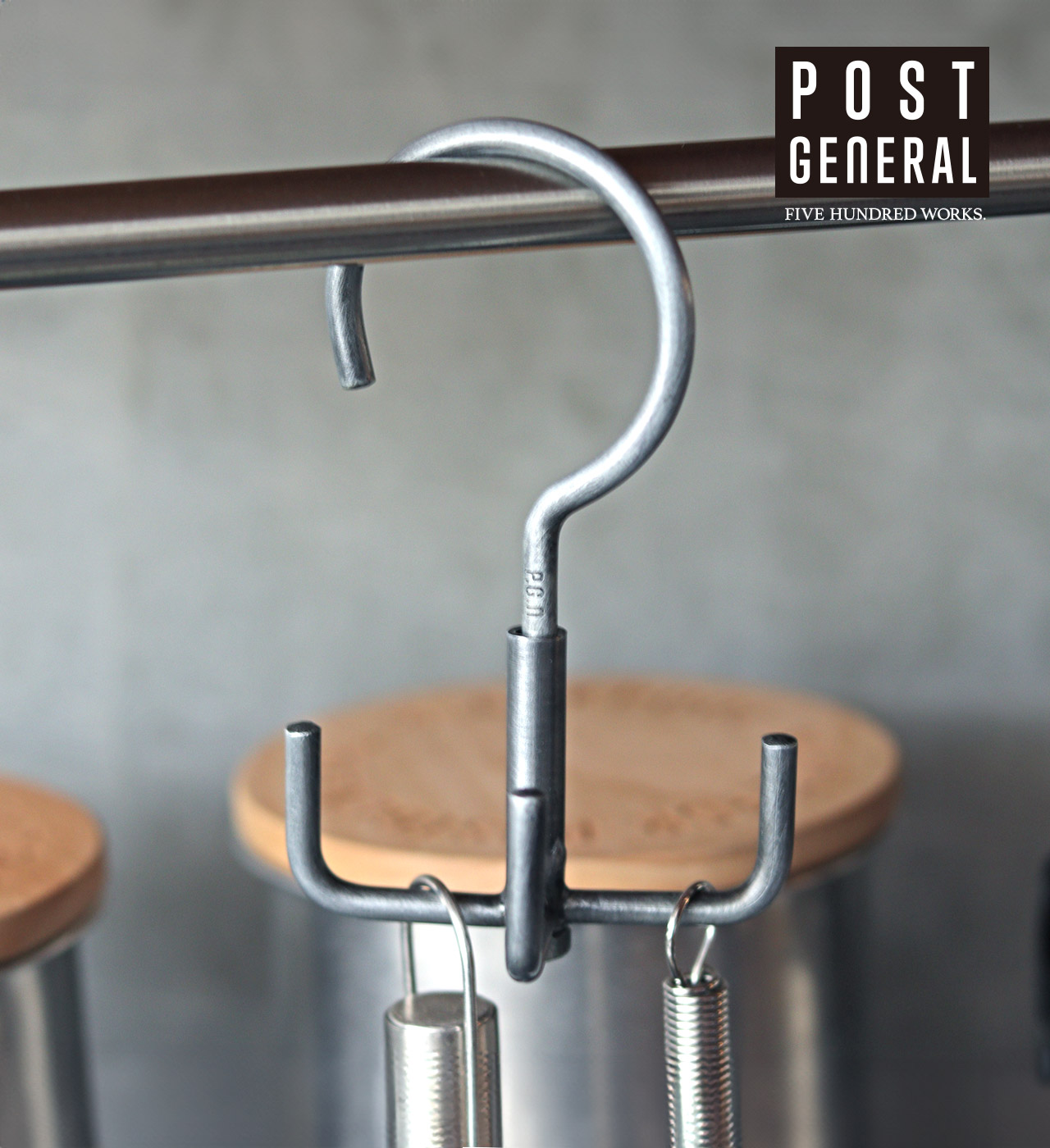 【楽天市場】【公式】ポストジェネラル インダストリアル ローリングフック(POSTGENERAL) 500WORKS.S字フック 耐荷重3kg 収納 引っ掛け収納 引っ掛けキッチン スチール ...