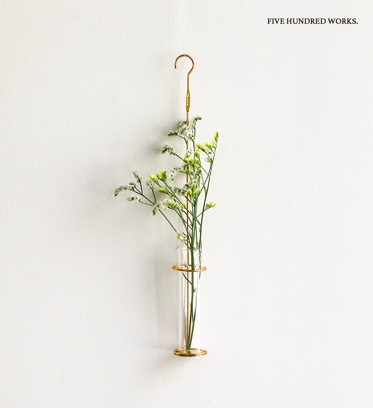 【楽天市場】【公式】インブルーム ハンギングフラワーベース Sサイズ (inbloom)500WORKS.一輪挿し ウォール アイアン デコレーション フラワーベース 飾り付け 金 シンプル ...