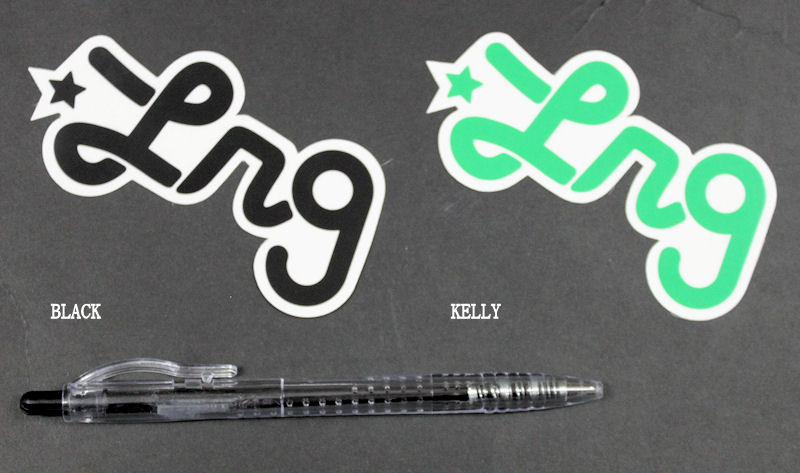 【楽天市場】【LRG】エルアールジー WESTRN SCRPT STICKER 3.75” ステッカー/約6×9.5cm/ブラック・グリーン ...