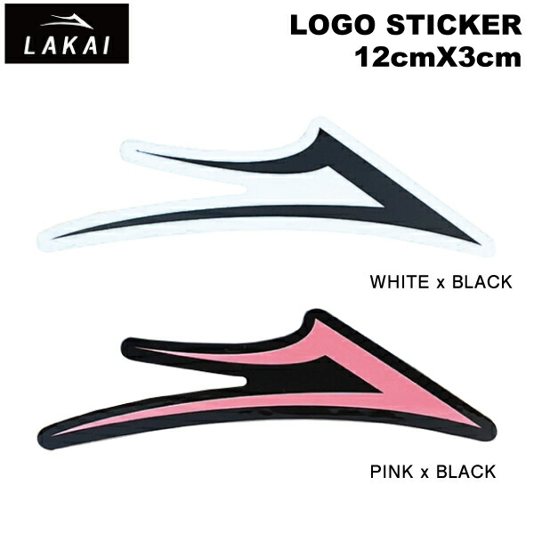 【楽天市場】【LAKAI】ラカイ Logo Sticker ロゴ ステッカー シール スケートボード ストリート 12cmx3cm 2カラー ...
